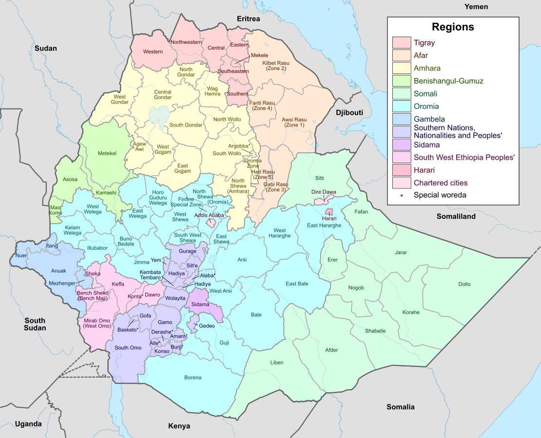 File:Map of zones of Ethiopia.svg - ProleWiki