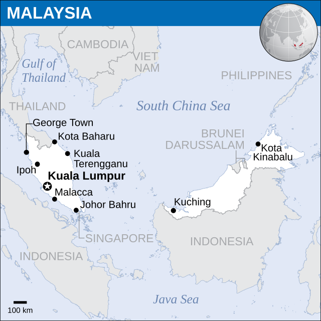malaysia map location