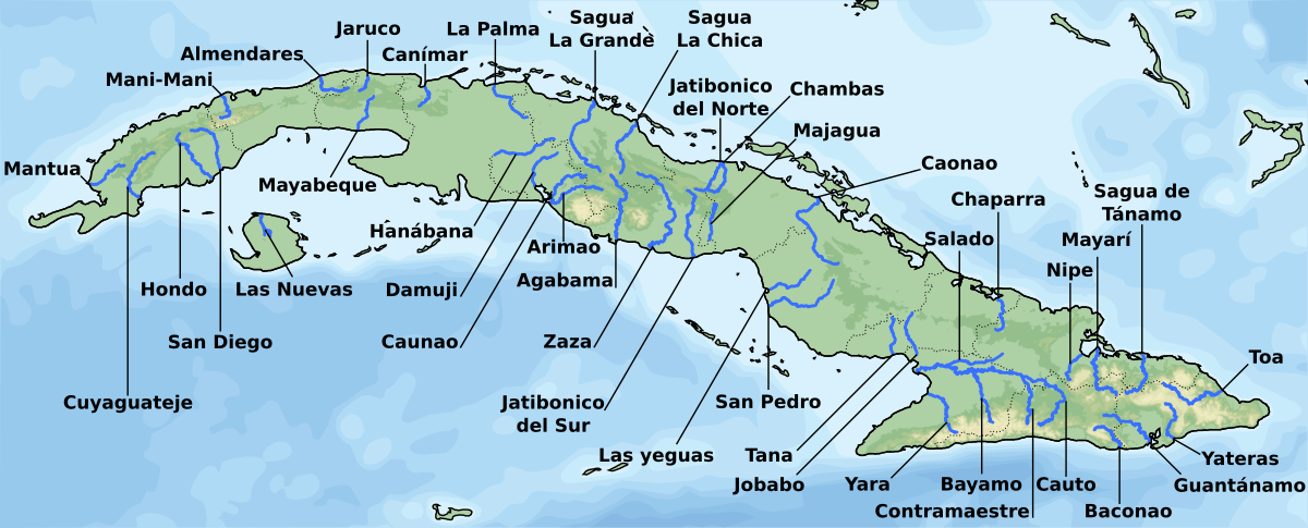 Archivo:Mapa Cuba - Ríos.svg - ProleWiki